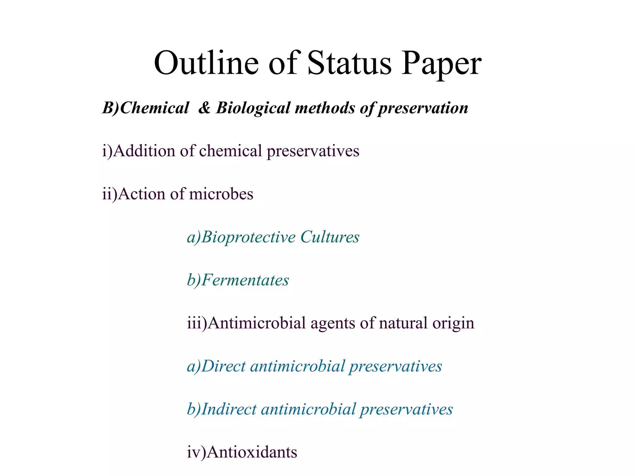 Biopreservatives i | PDF