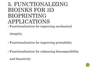 Bio Printing and Bio Inks | PDF