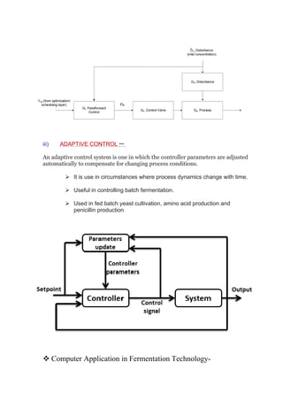 Bioprocess control in fermenter, all control panels docx | PDF