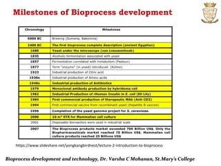 Biotechnology:Bioprocess development and technology | PPT