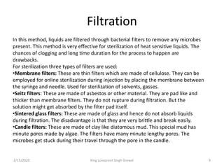 sterilization process | PPTX