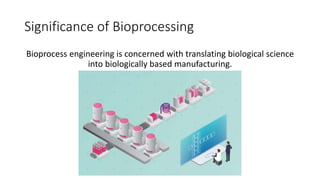 Bioprocessing and its significance | PPTX