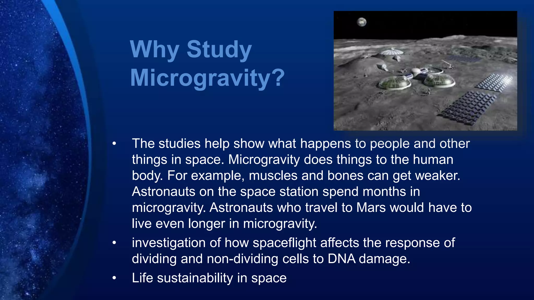 Bioprocessing in microgravity | PPTX