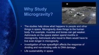 Bioprocessing in microgravity | PPTX