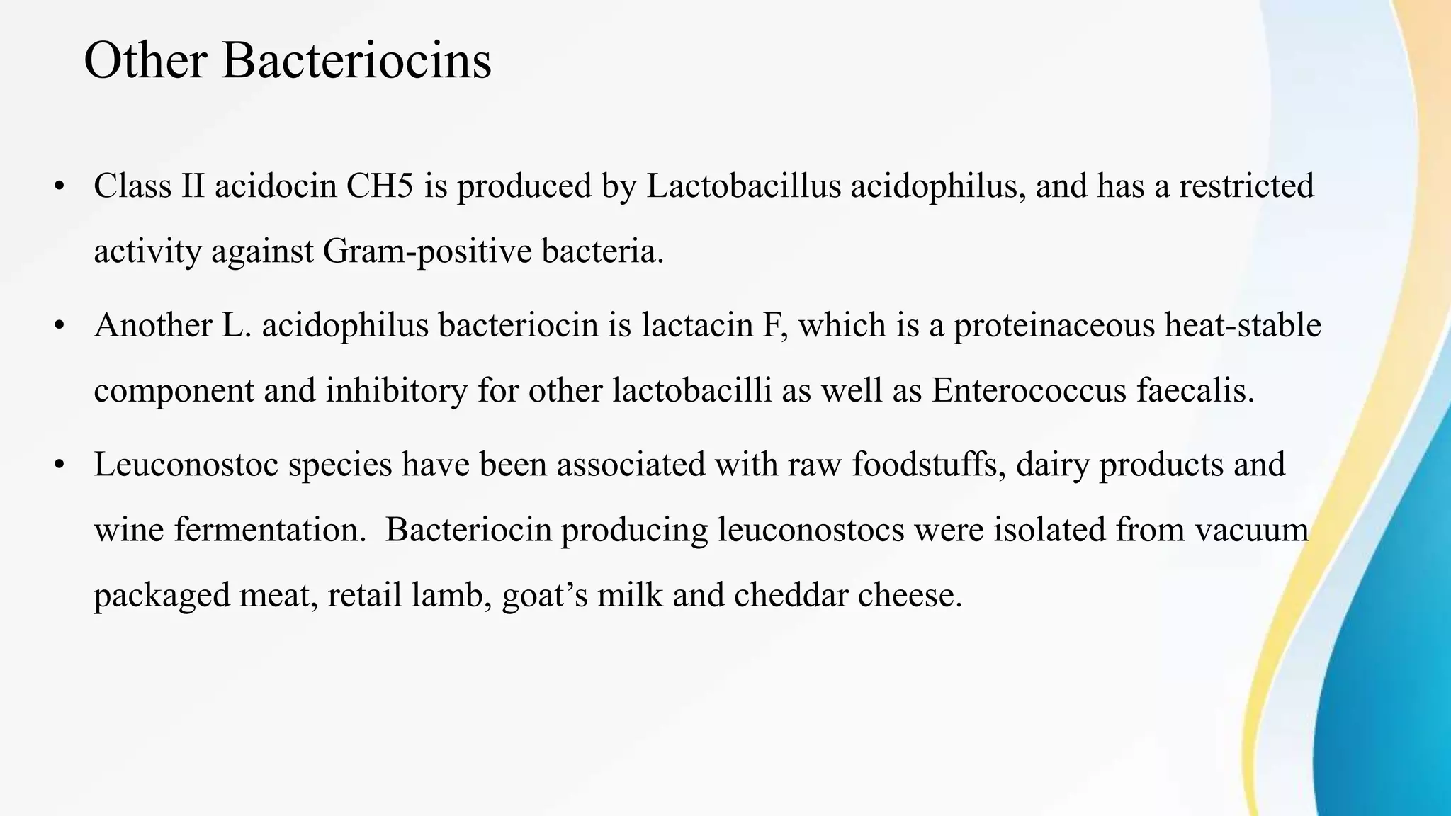 Bacteriocin From lactic acid bacteria | PPTX