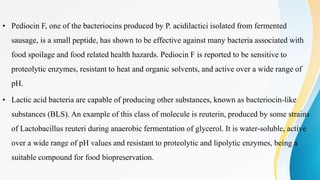Bacteriocin From lactic acid bacteria | PPTX