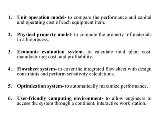 Bioprocess simulation | PPTX