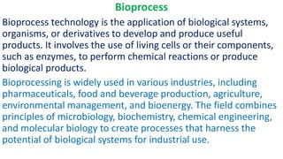 bioprocess technology, Biotechnology, Microbiology | PDF