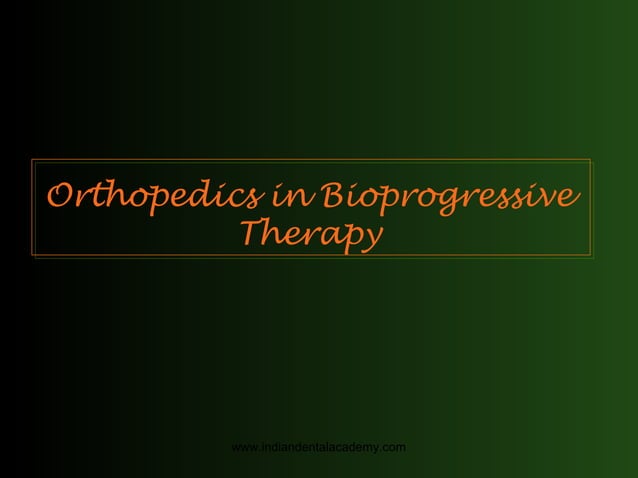Bioprogressive therapy /certified fixed orthodontic courses by Indian ...