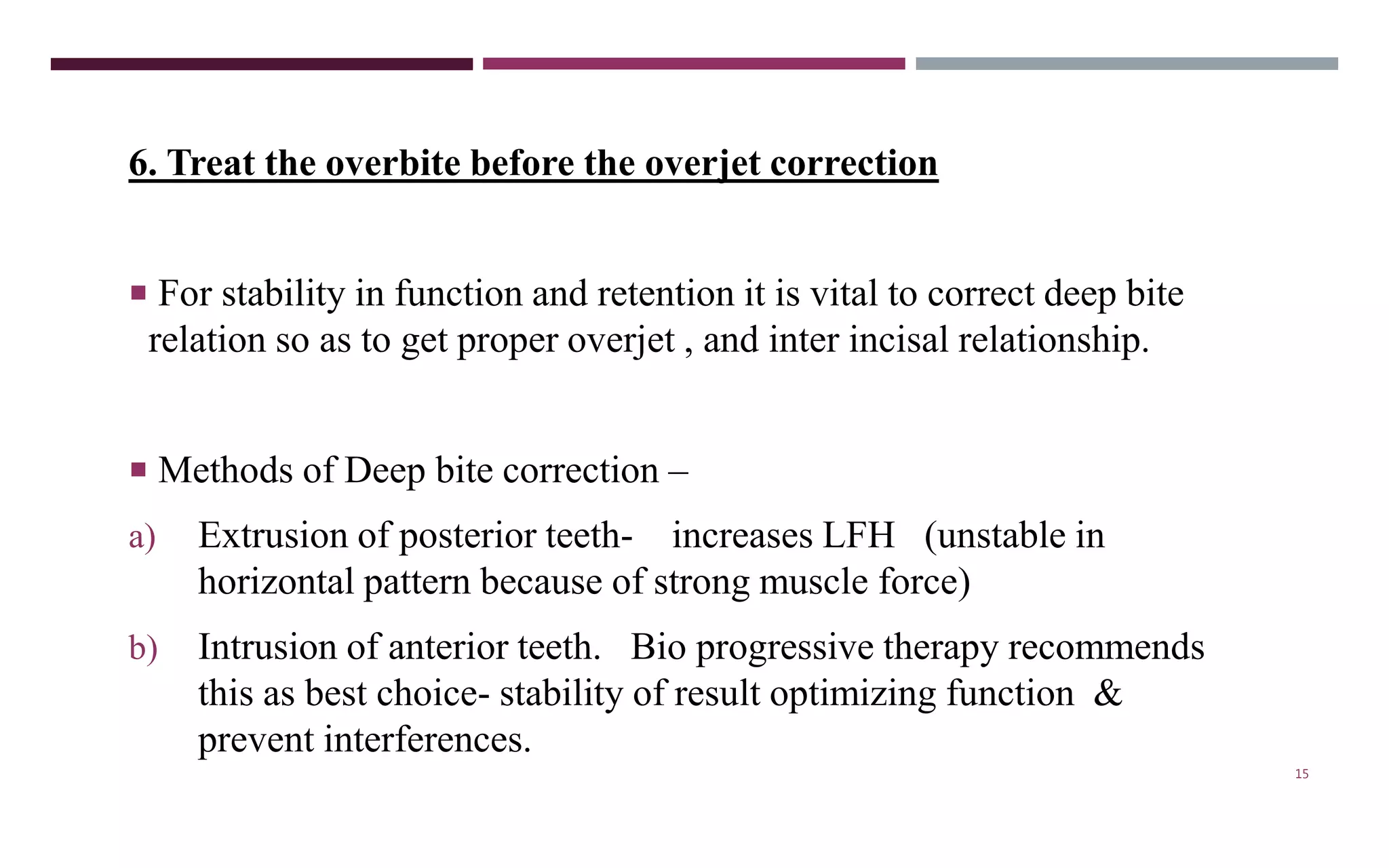 Bio progressive therapy | PPTX | Dental Health | Diseases and Conditions