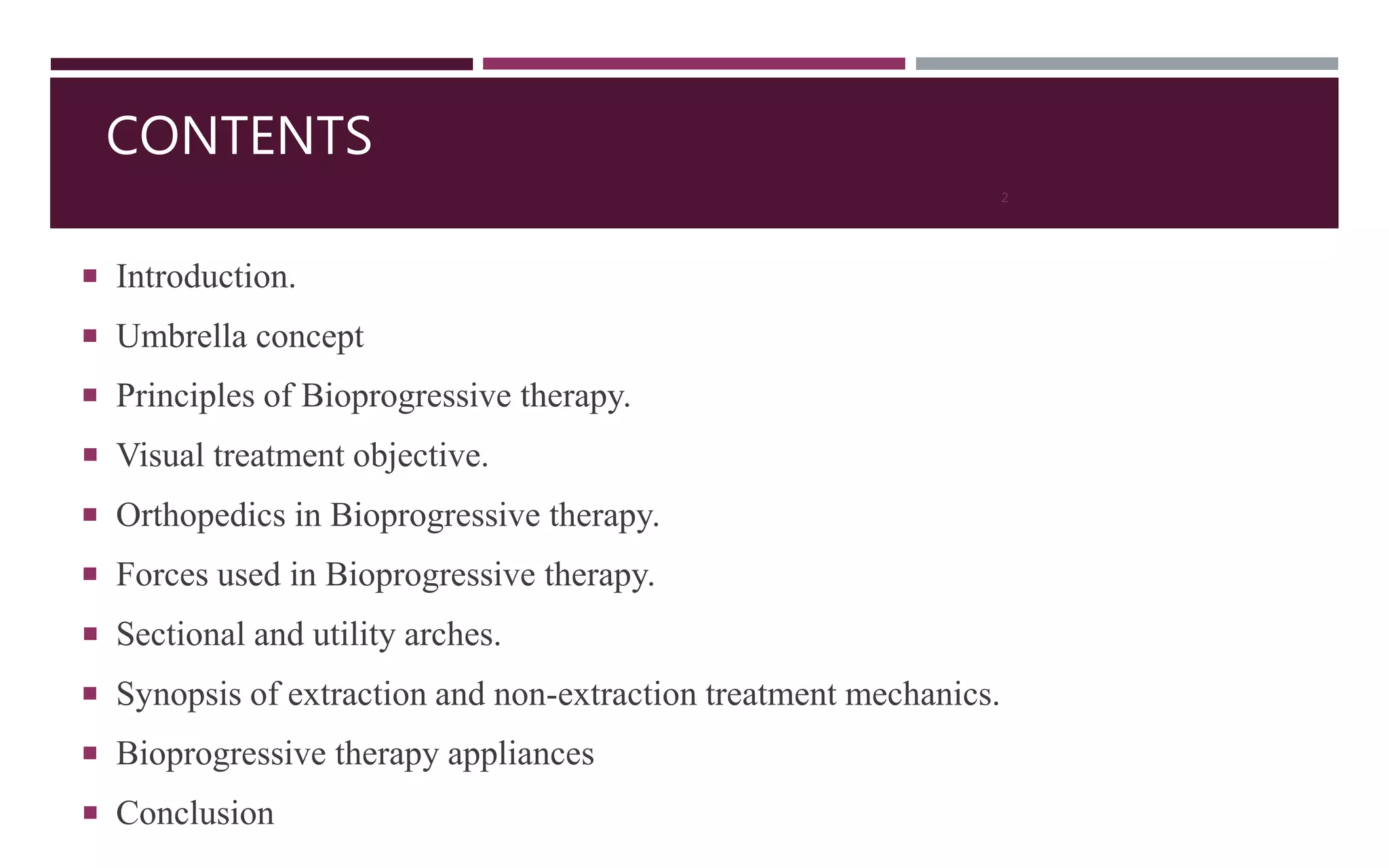 Bio progressive therapy | PPTX
