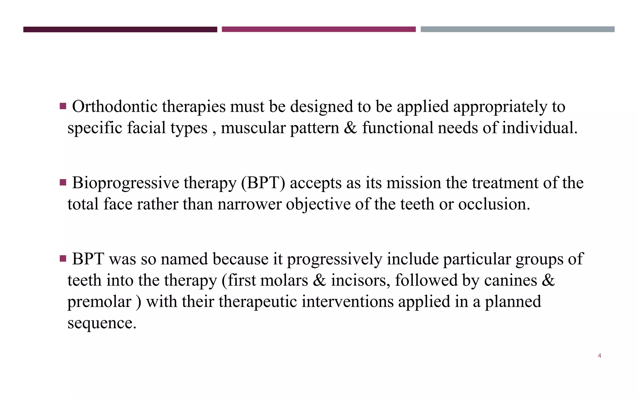 Bio progressive therapy | PPTX