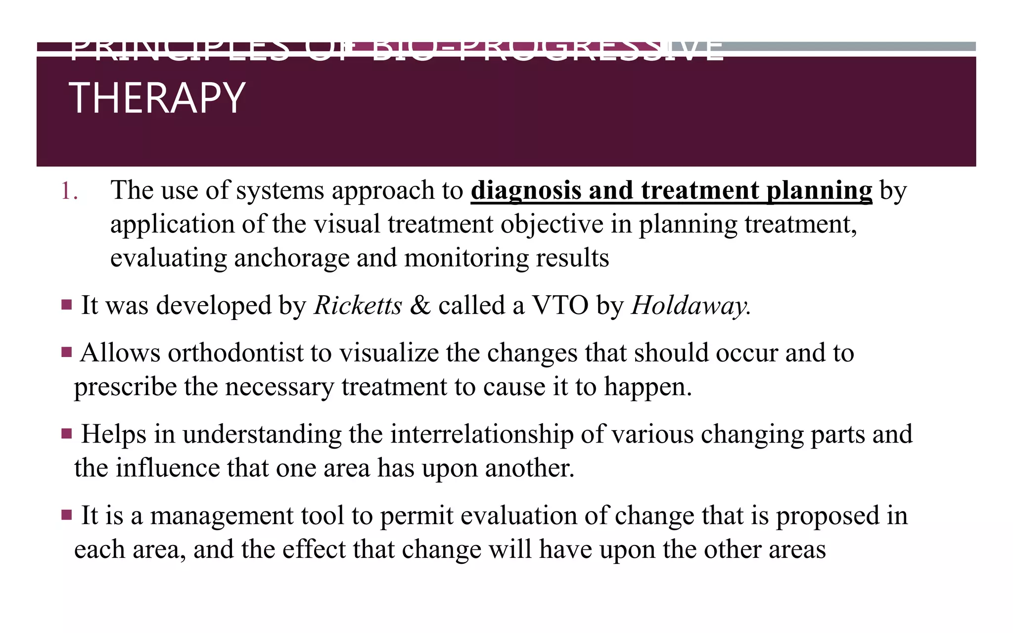 Bio progressive therapy | PPTX