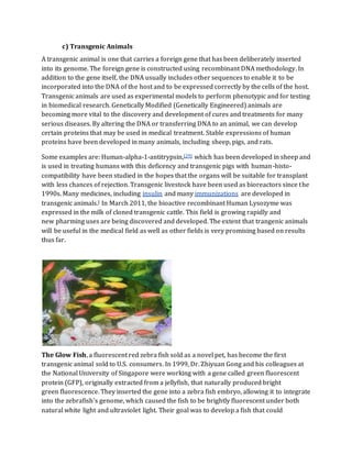 Bio project CLASS12 genetic engenering | DOCX