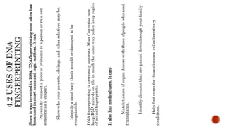 Bio project.pptx dna fingerprinting for students | PPTX