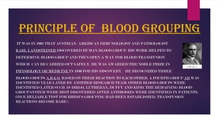 Bio project.pptx on blood grouping prepared for for class 12th for the ...