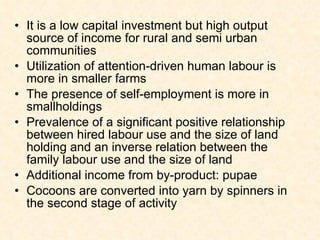 ERICULTURE ---A BIOPROSPECTING FOR SUPPLEMENTING LIVELIHOOD | PPT
