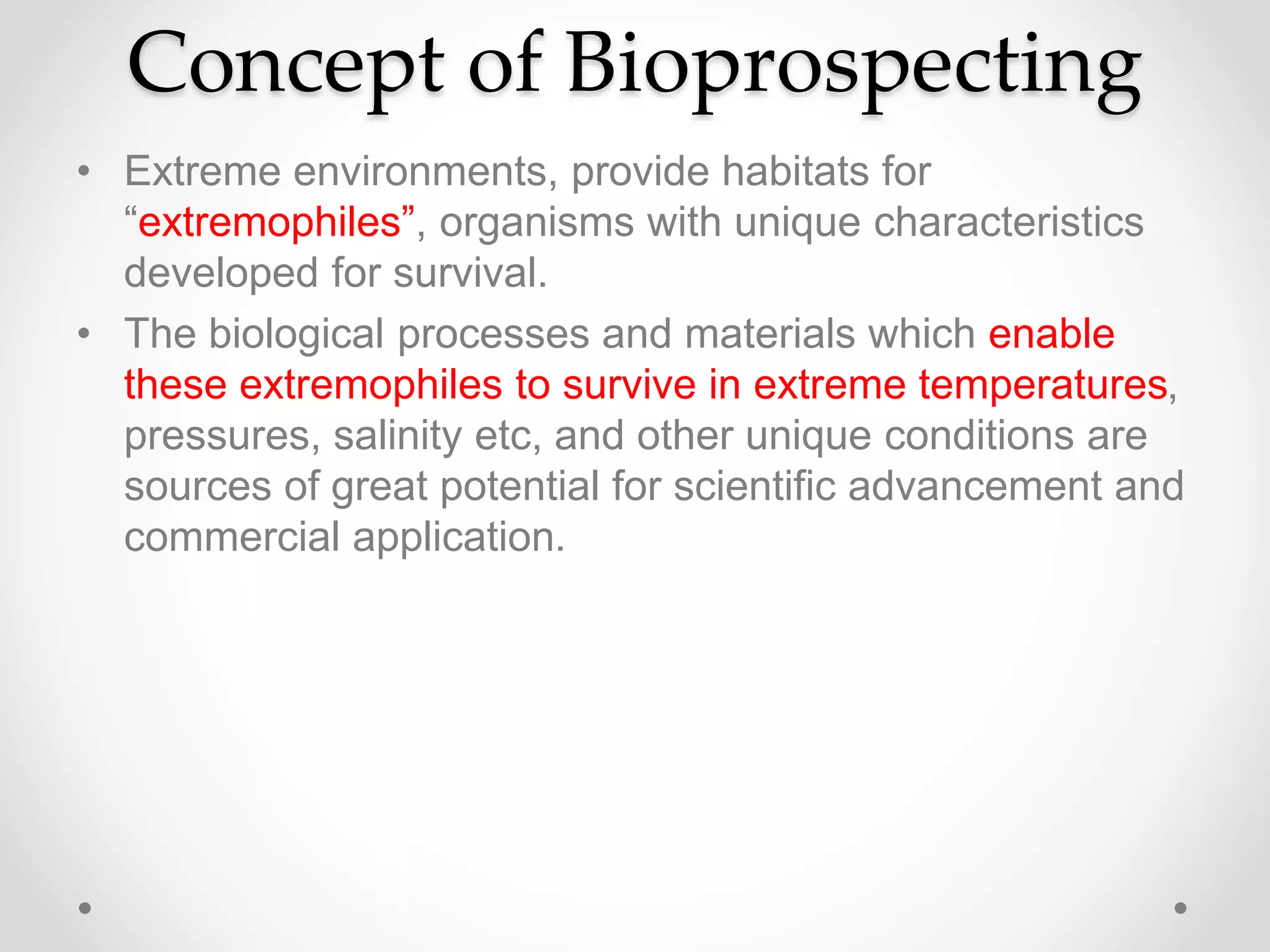 Bioprospecting | PPTX