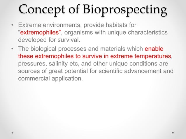 Bioprospecting