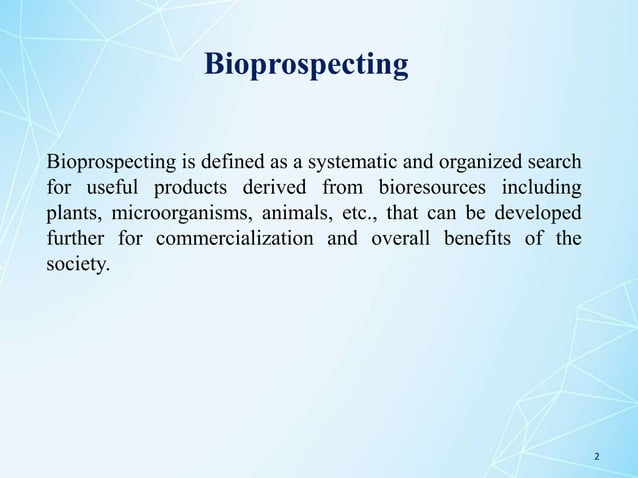 Bioprospecting | PPTX