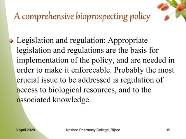 Bioprospecting and biopiracy hdt unit 4 | PPT | Pharmaceutical Industry ...