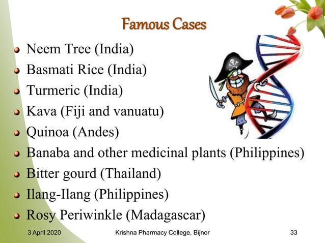 Bioprospecting and biopiracy hdt unit 4 | PPT | Pharmaceutical Industry | Industries