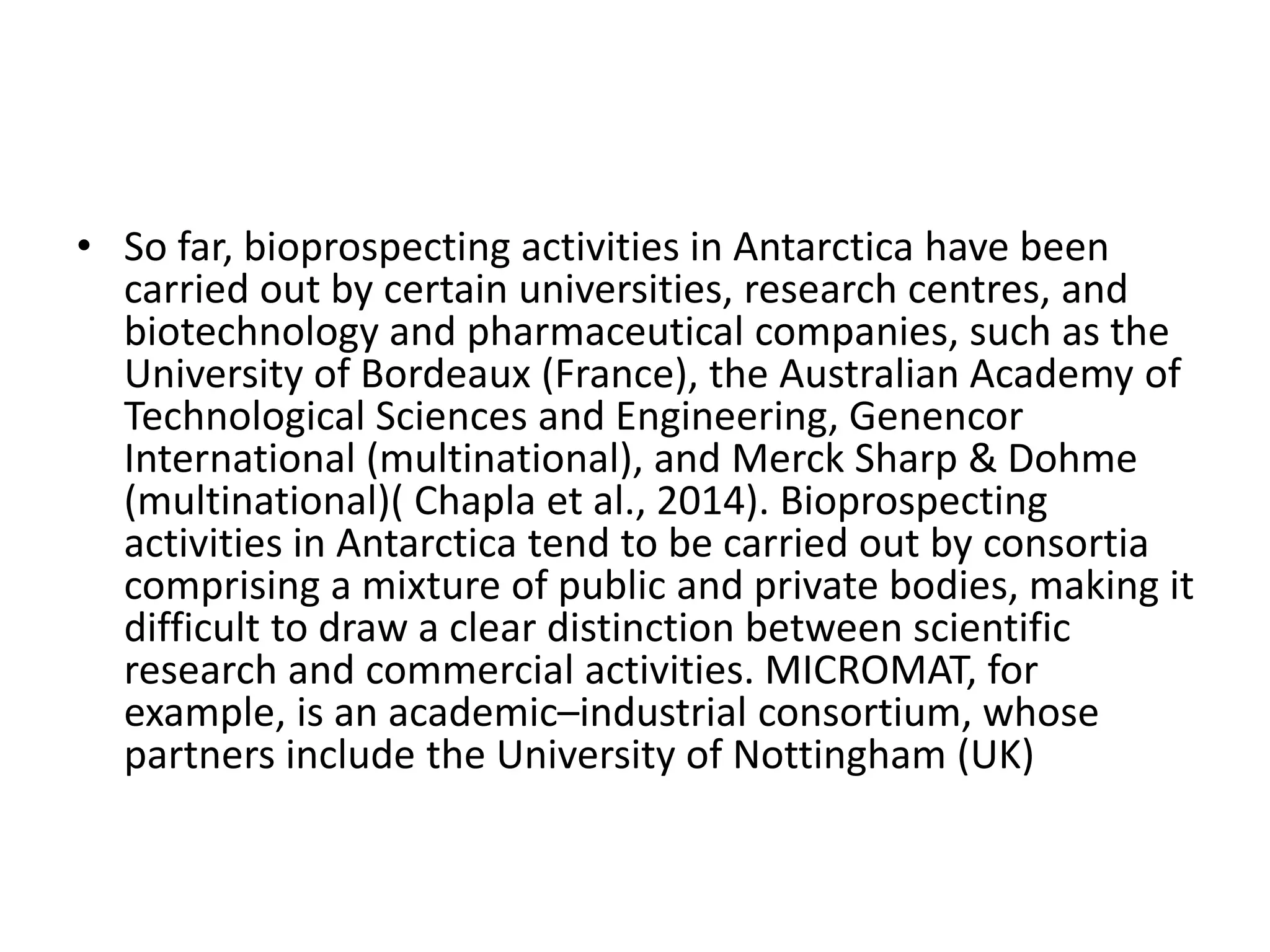 Bioprospecting and ethical concerns | PPTX
