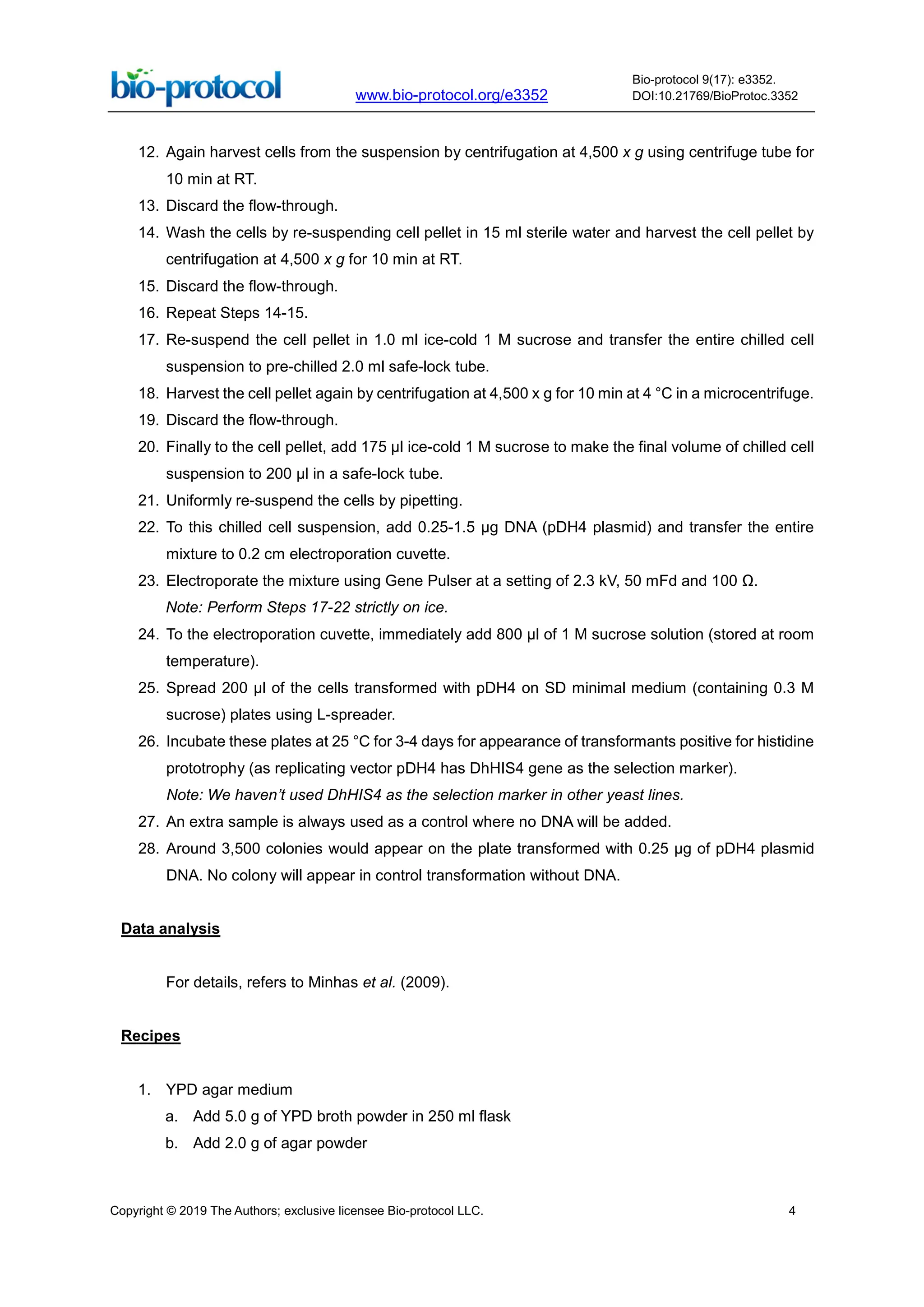 Development of an Efficient Transformation System for Halotolerant ...