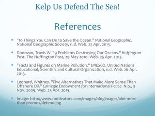 Bio PSA - Kelp Us Defend The Sea! | PPT