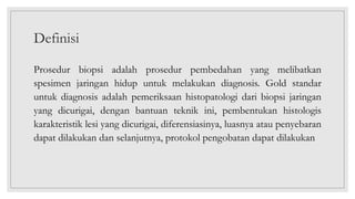 dasar histopatologi biopsi pada neoplasma | PPT