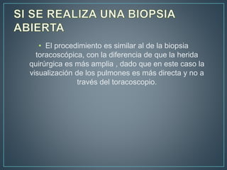 Biopsia pulmonar | PPTX