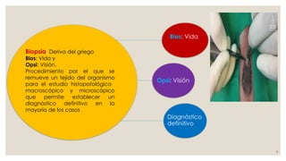 BIOPSIA , TIPO , CLASIFICACION EN EL DIAGNOSTICO | PPTX