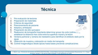 biopsia pleural, TECNICA, INDICACIONES Y CONTRAINDICACIONES | PPTX
