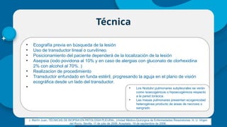 biopsia pleural, TECNICA, INDICACIONES Y CONTRAINDICACIONES | PPTX