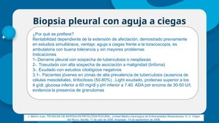 biopsia pleural, TECNICA, INDICACIONES Y CONTRAINDICACIONES | PPTX