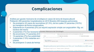 biopsia pleural incicaciones, contraindicaciones y tecnica | PPTX