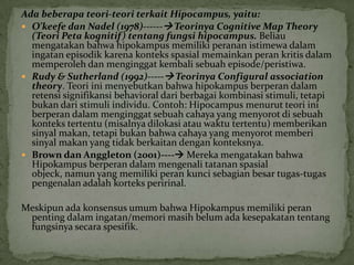 Biopsikologi memori | PPTX