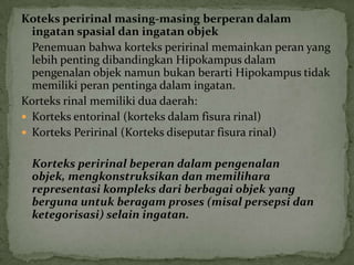 Biopsikologi memori | PPTX