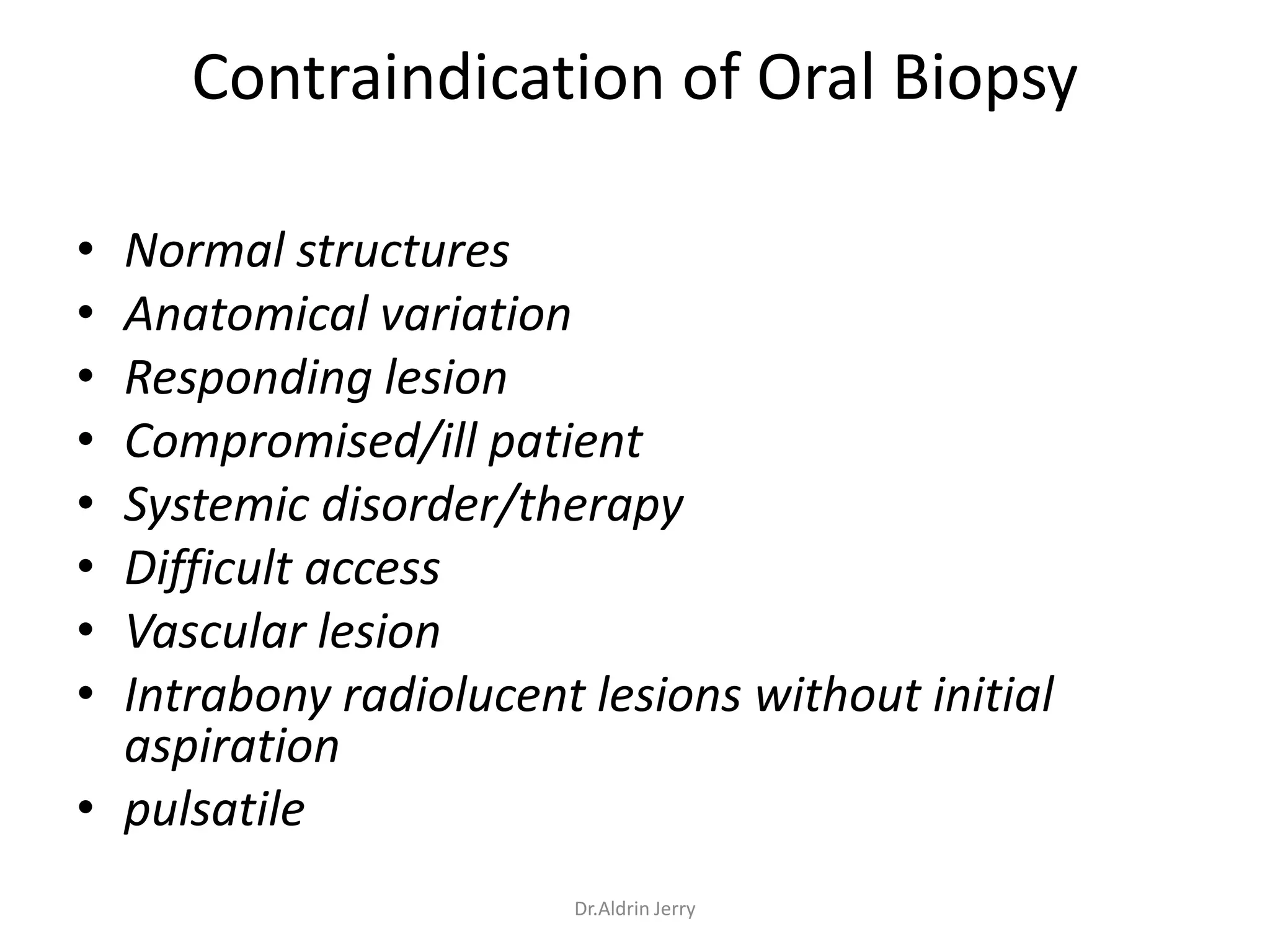 Oral Biopsy | PPTX