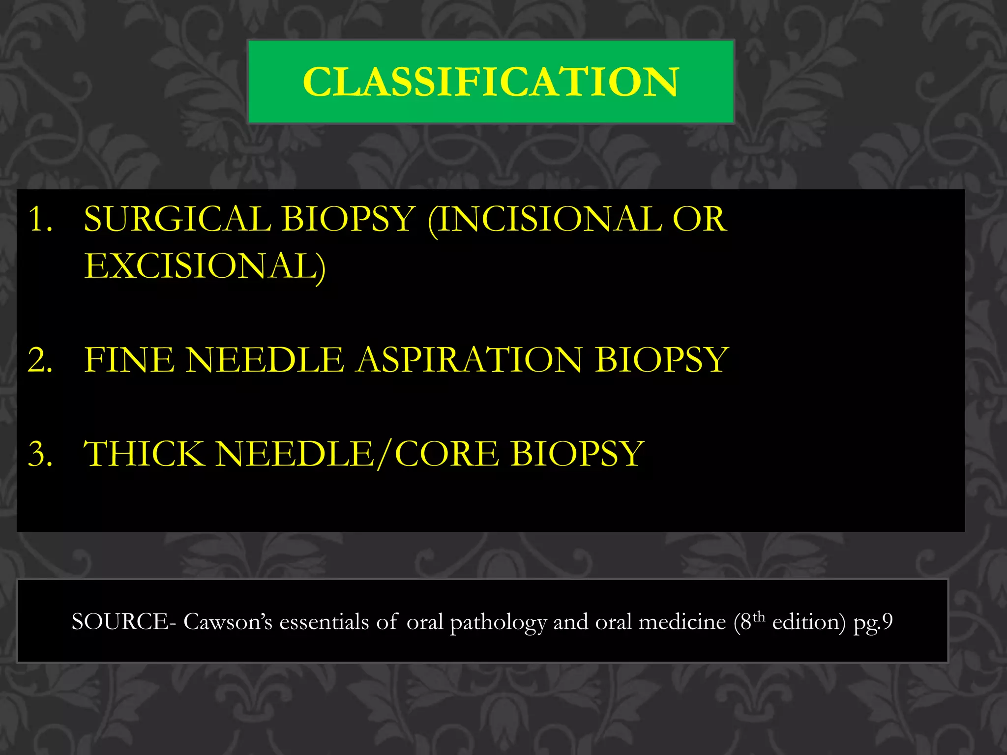 Oral Biopsy | PPTX