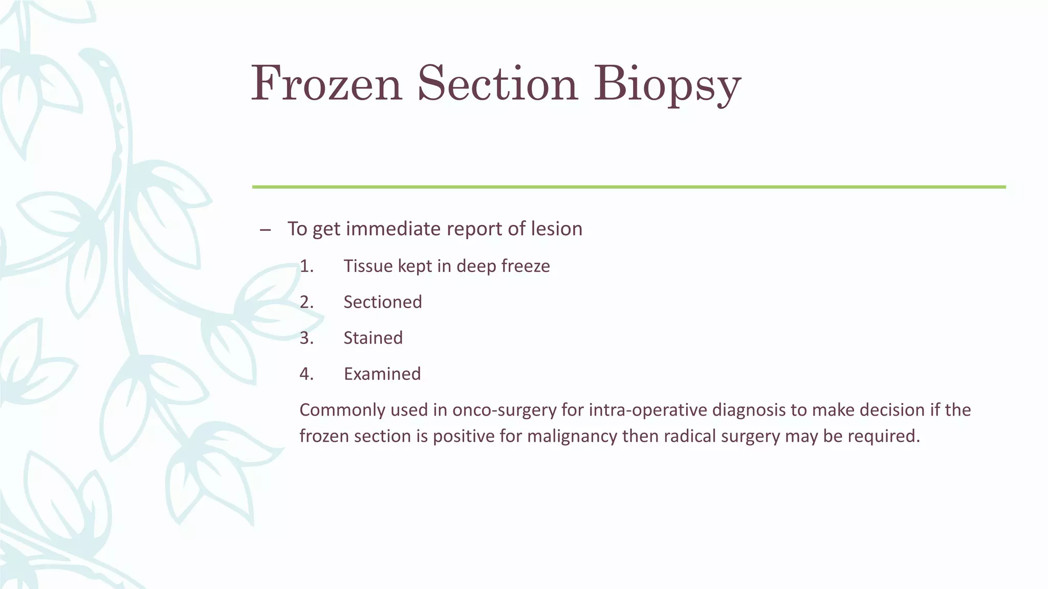 Biopsy in surgery | PPTX