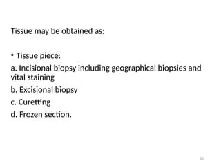 biopsy in oral medicine and radiology , dentistry topic | PPTX