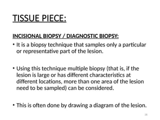 biopsy in oral medicine and radiology , dentistry topic | PPTX
