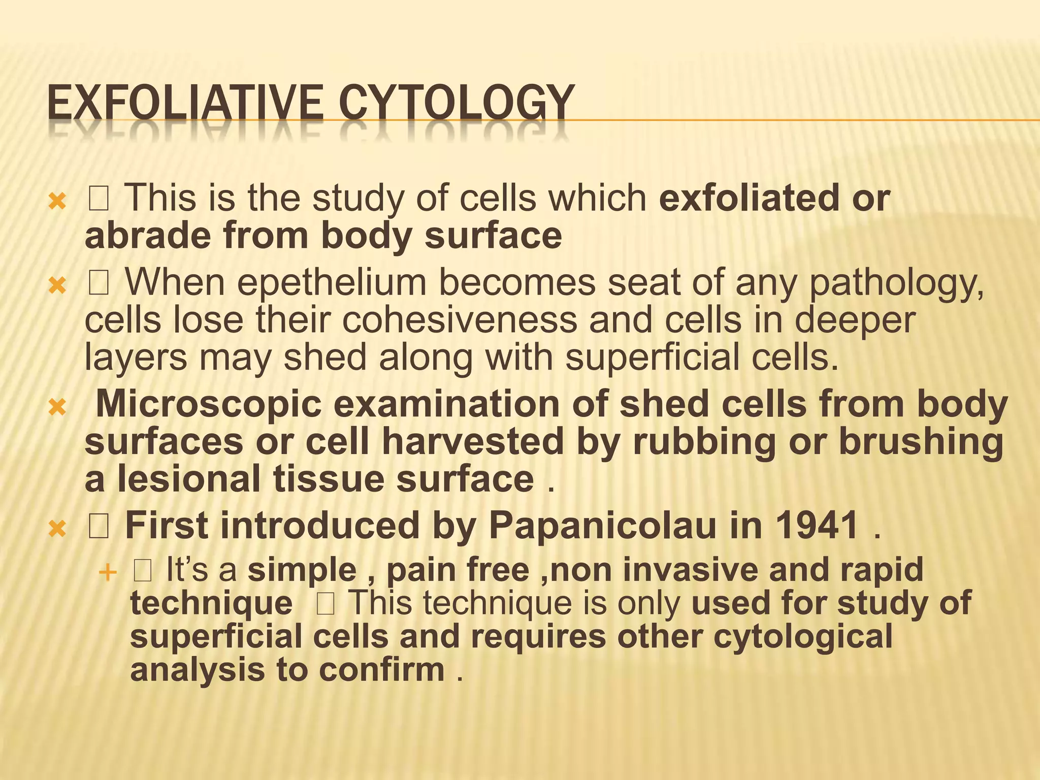 Biopsy and Exfoliative Cytology | PPTX
