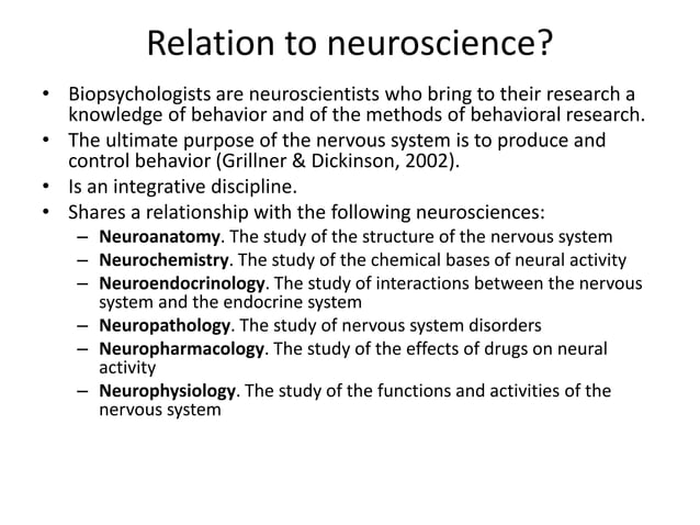 Biopsychology.pptx | Brain and Nervous System Disorders | Diseases and Conditions