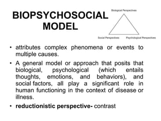 Biopsychosocial Psychology