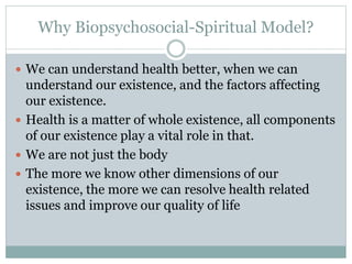 Biopsychosocial spiritual model and geeta | PPTX