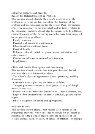 Biopsychosocial AssessmentStudents will complete a biopsychoso | DOCX