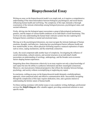 Biopsychosocial Essay.pdf