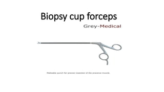Biopsy cup forceps grey medical pptx | PPT